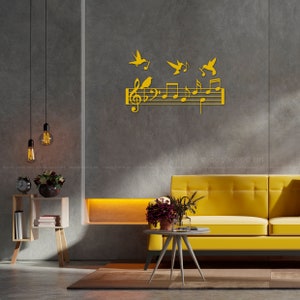 Wood Music Note Wall Decor, Music Symbols, Sheet Music Art, Piano ...