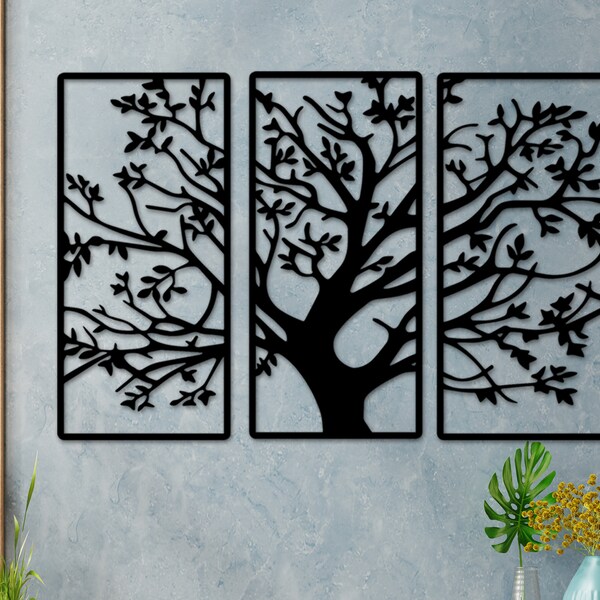 Tree Triptych - Etsy