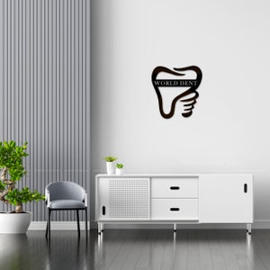 Custom Dental Clinic, Dental Office Décor, Dental Art, Wood Wall Art ...