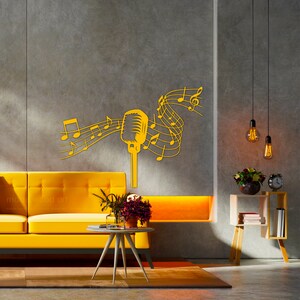 Music Notes Wall Art, Wood Music Symbol, Singer Gift, Sheet Music ...