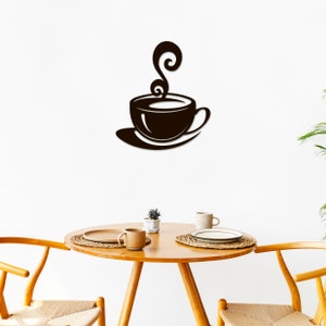 Coffee Wall Decor, Wood Coffee Cup Sign, Tea Mug Sign, Coffee Decor ...