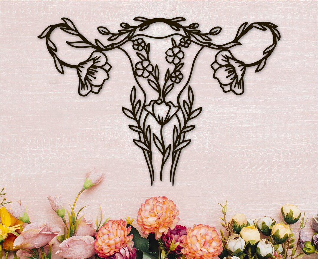 Uterus Anatomy Art Midwife Gift Pregnancy Gift Wood Wall - Etsy