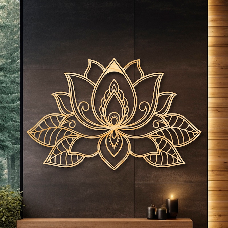 Lotus Wall Decor - Etsy