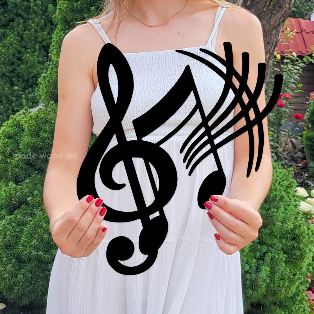 Music Notes Wall Art, Music Symbol Wood Decor, Sheet Music, Music ...