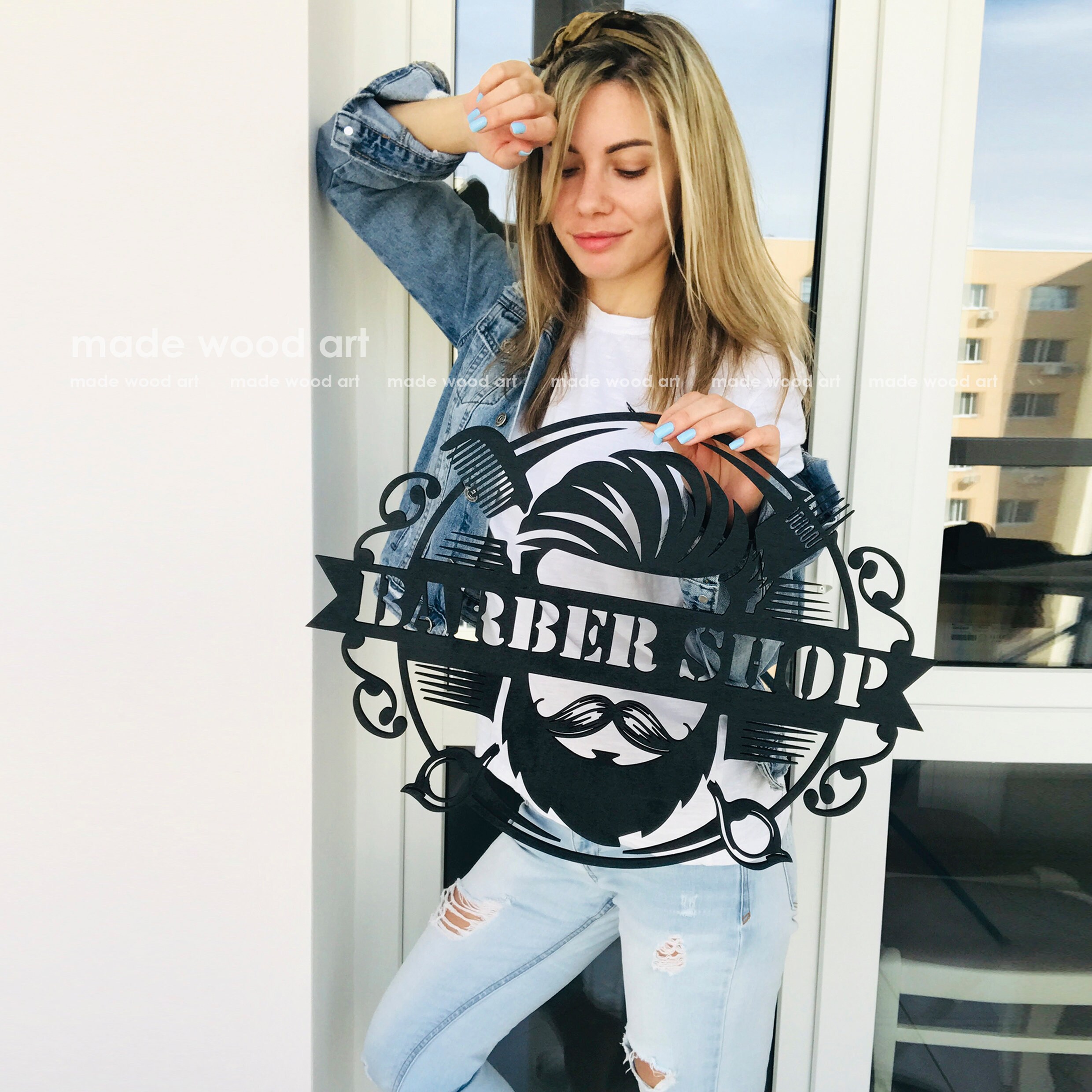 Barber Shop Decor Barbershop Wall Art Wood Wall Art Barber | Etsy