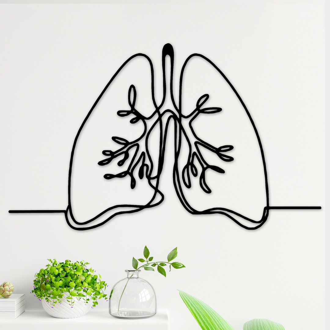 Anatomical Lungs, Wood Wall Art, Respiratory Therapist, Pulmonologist ...
