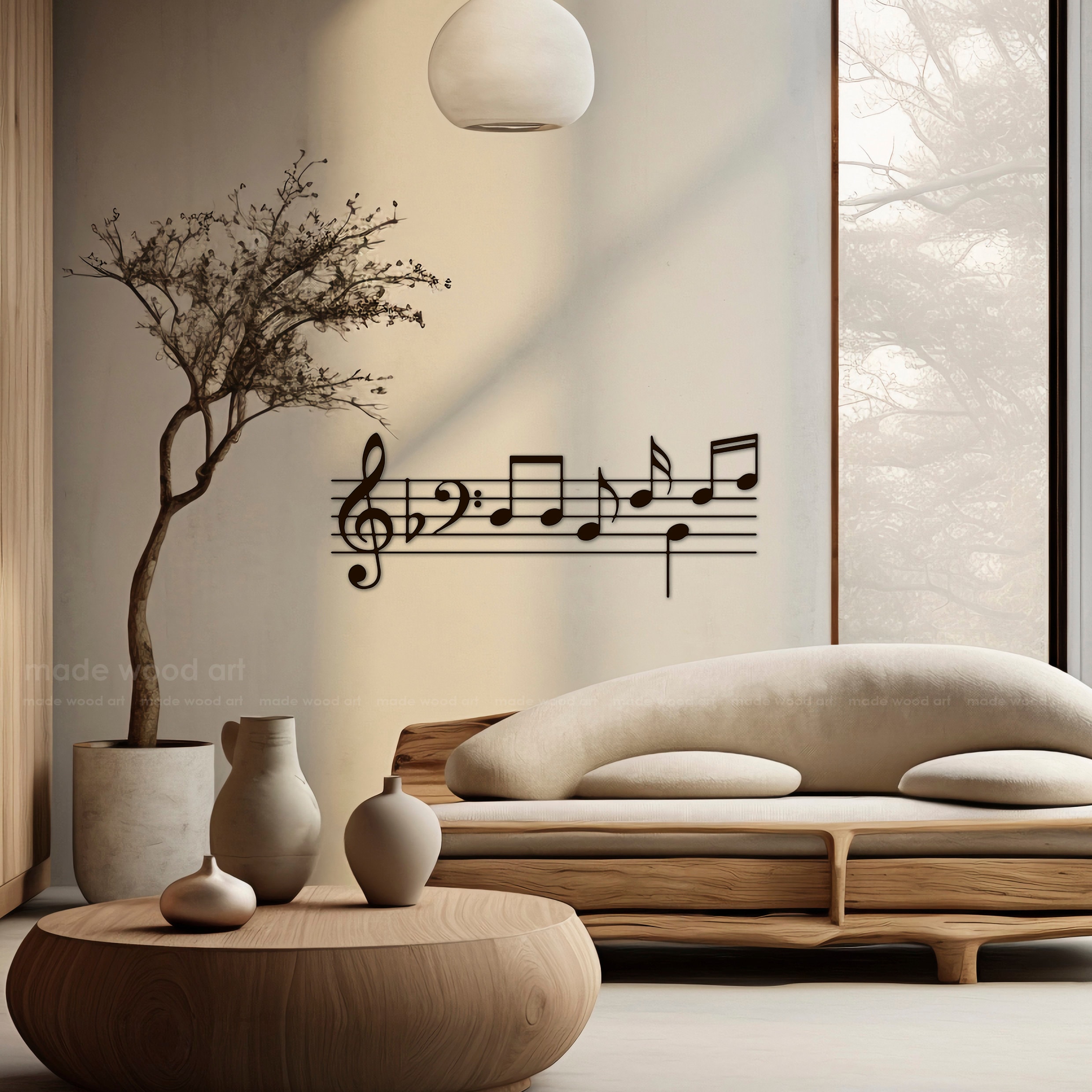 Music Symbol, Wood Music Notes Wall Art, Sheet Music, Piano Teacher ...