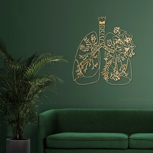 Anatomical Lung Art, Respiratory Therapist Gifts, Wood Wall Artwork ...