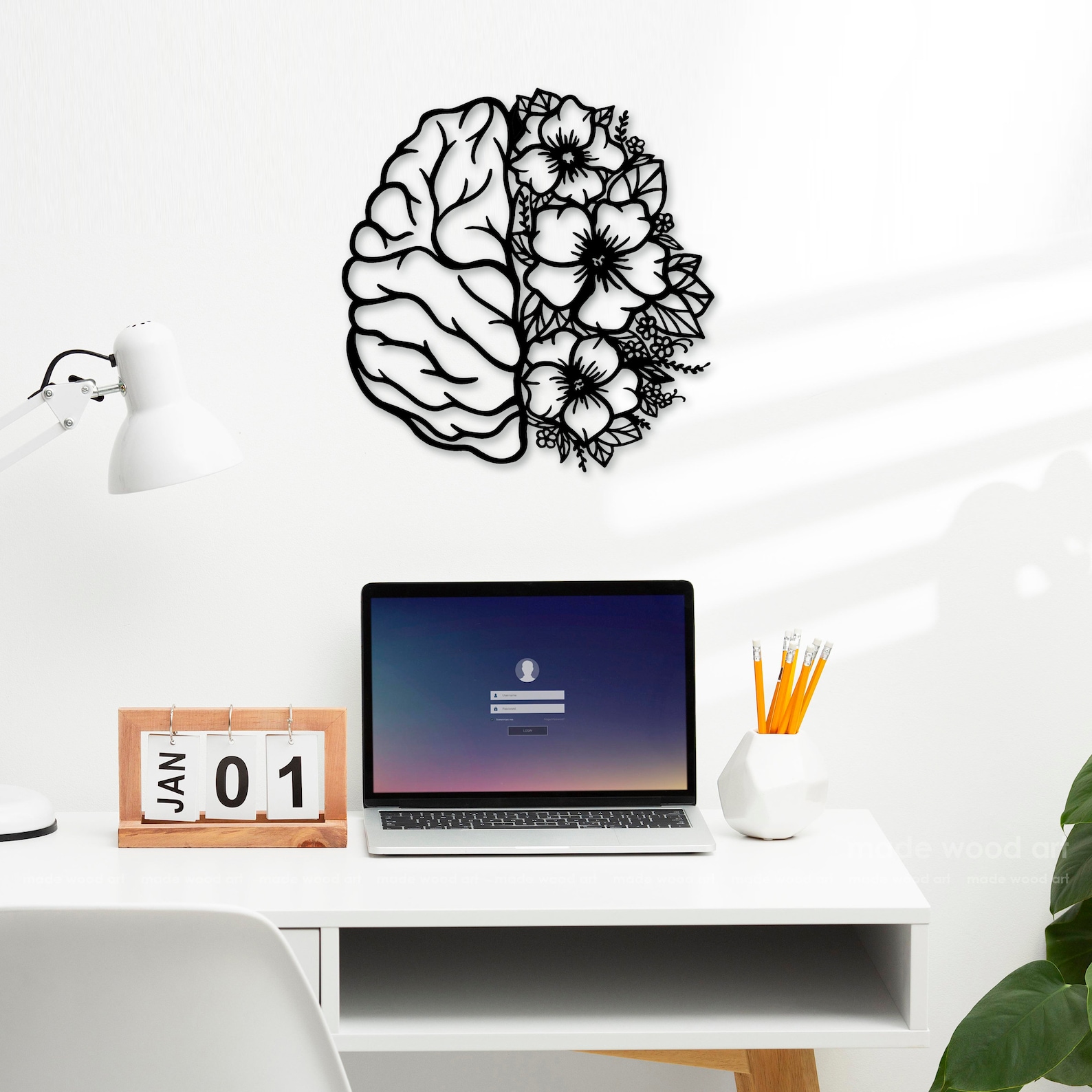 Wooden Brain Art, Human Anatomy Art, Psychology Gifts, Medical School ...