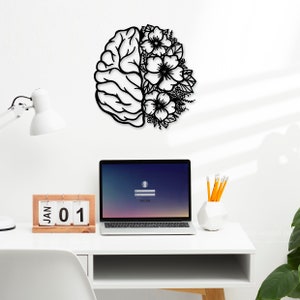 Wooden Brain Art, Human Anatomy Art, Psychology Gifts, Medical School ...