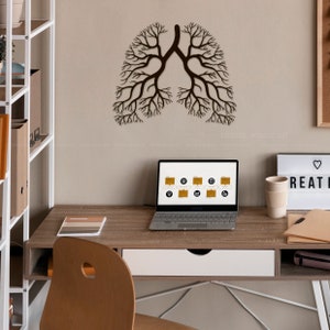 Anatomy Lung Wall Art, Wooden Lungs Artwork, Respiratory Therapist ...