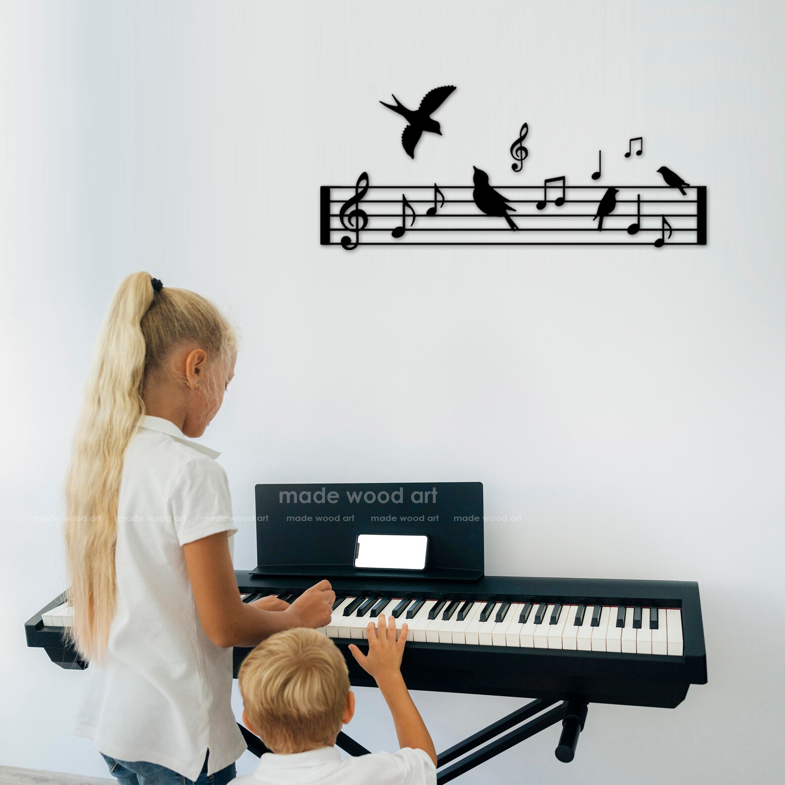 Music Notes Wall Art Wood Wall Art Music Decor Wood Music | Etsy