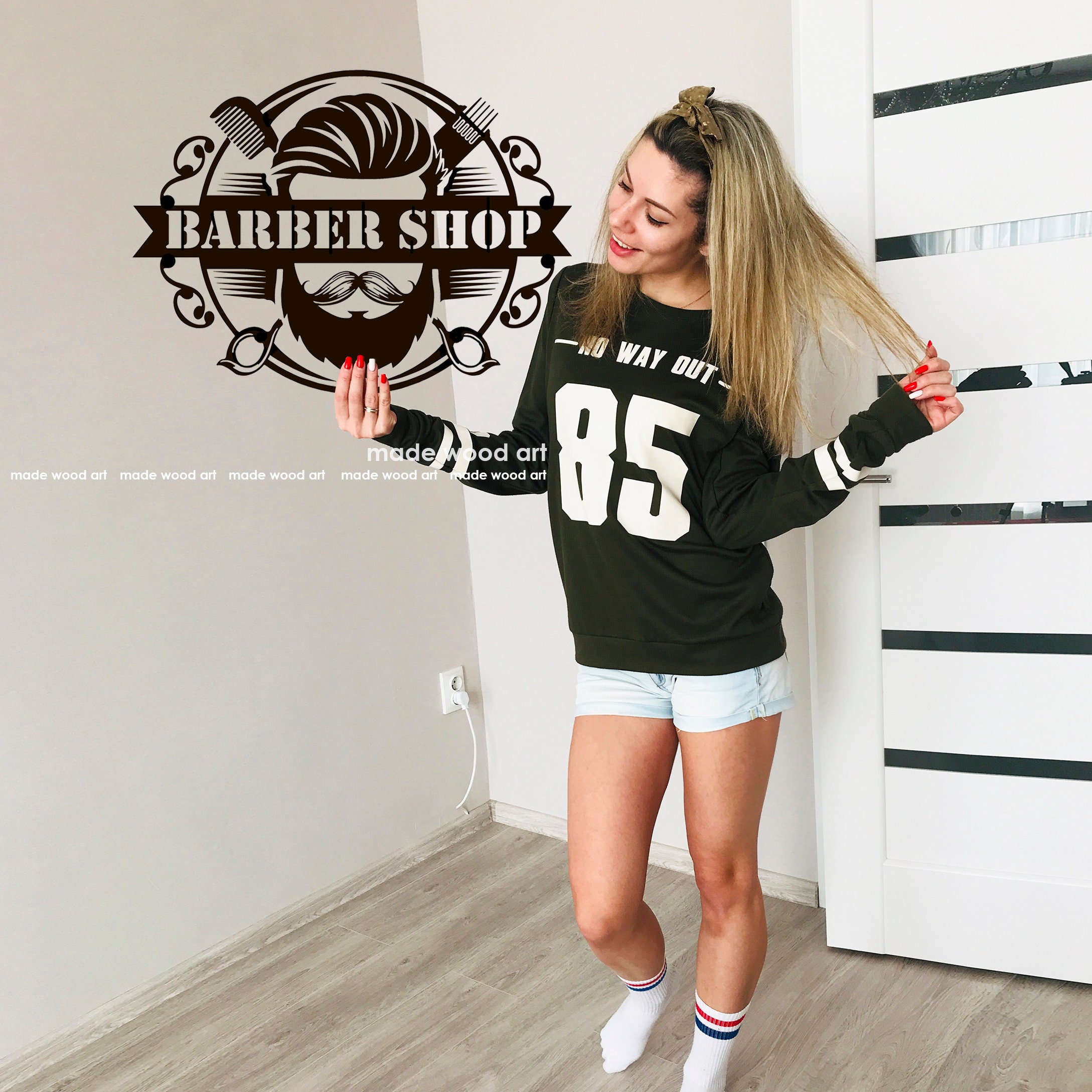 Barber Shop Decor Barbershop Wall Art Wood Wall Art Barber | Etsy