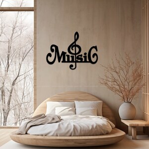 Music Wood Wall Decor, Sheet Music Studio Art, Music Teacher Gift ...