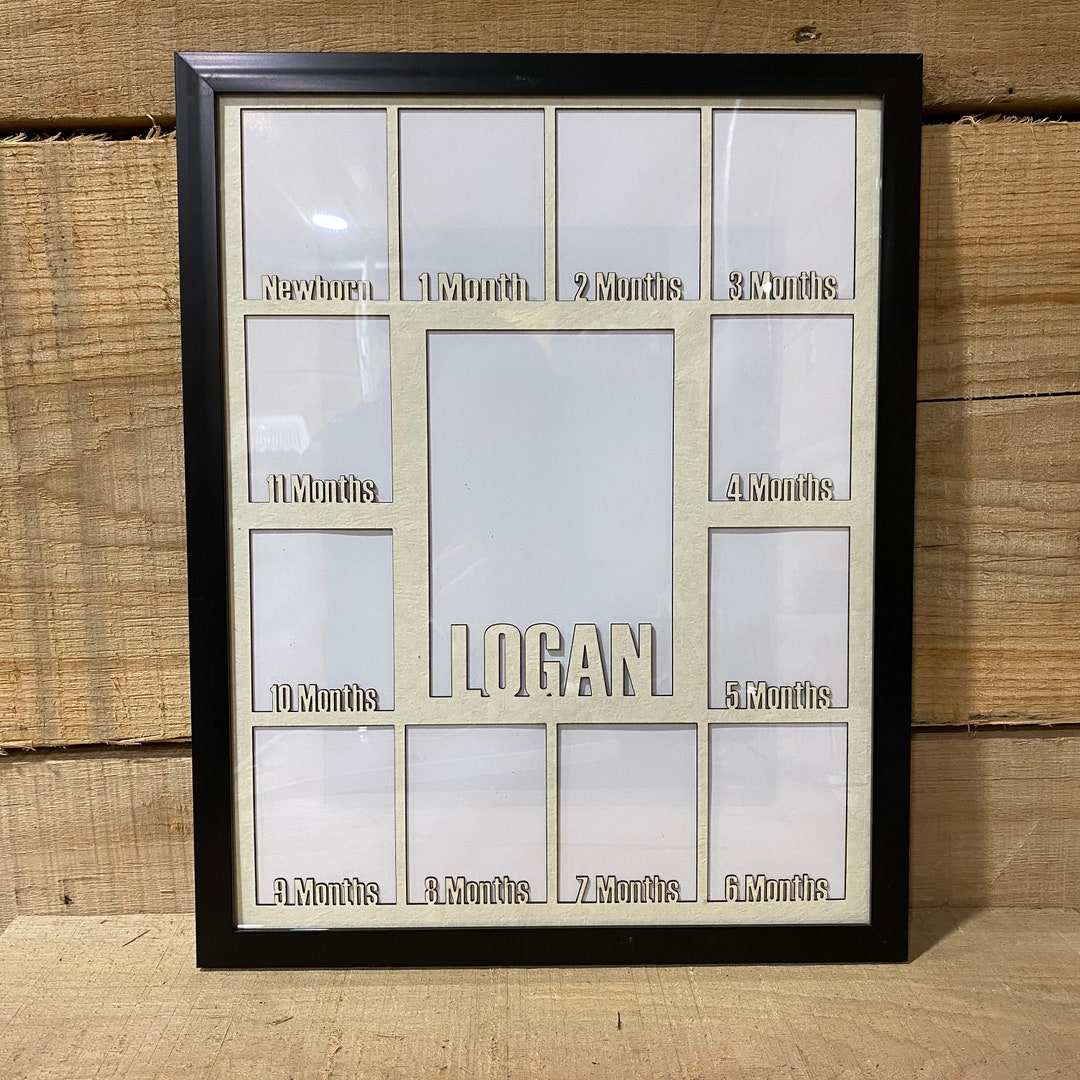 Baby First Year Personalized Frame Nursery Gift Baby Shower Gift - Etsy