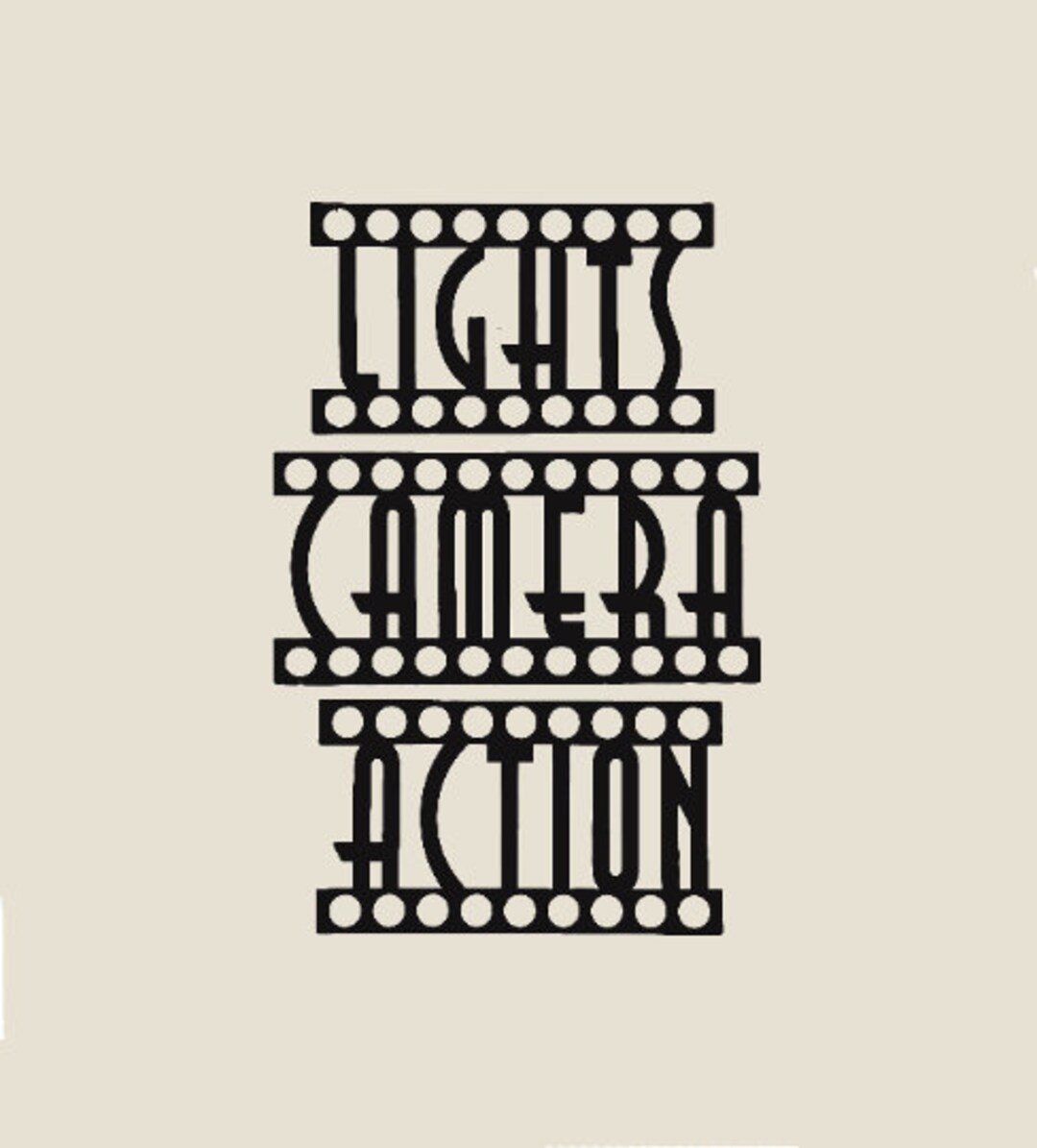 Lights Camera Action Birch Wood Sign Theater Decor Home Theater Decor ...