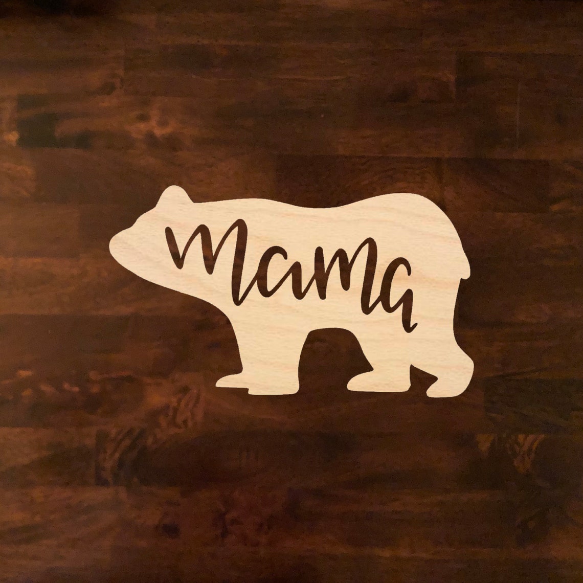 Mama Bear Wood Sign Wooden Cutout Home Decor - Etsy