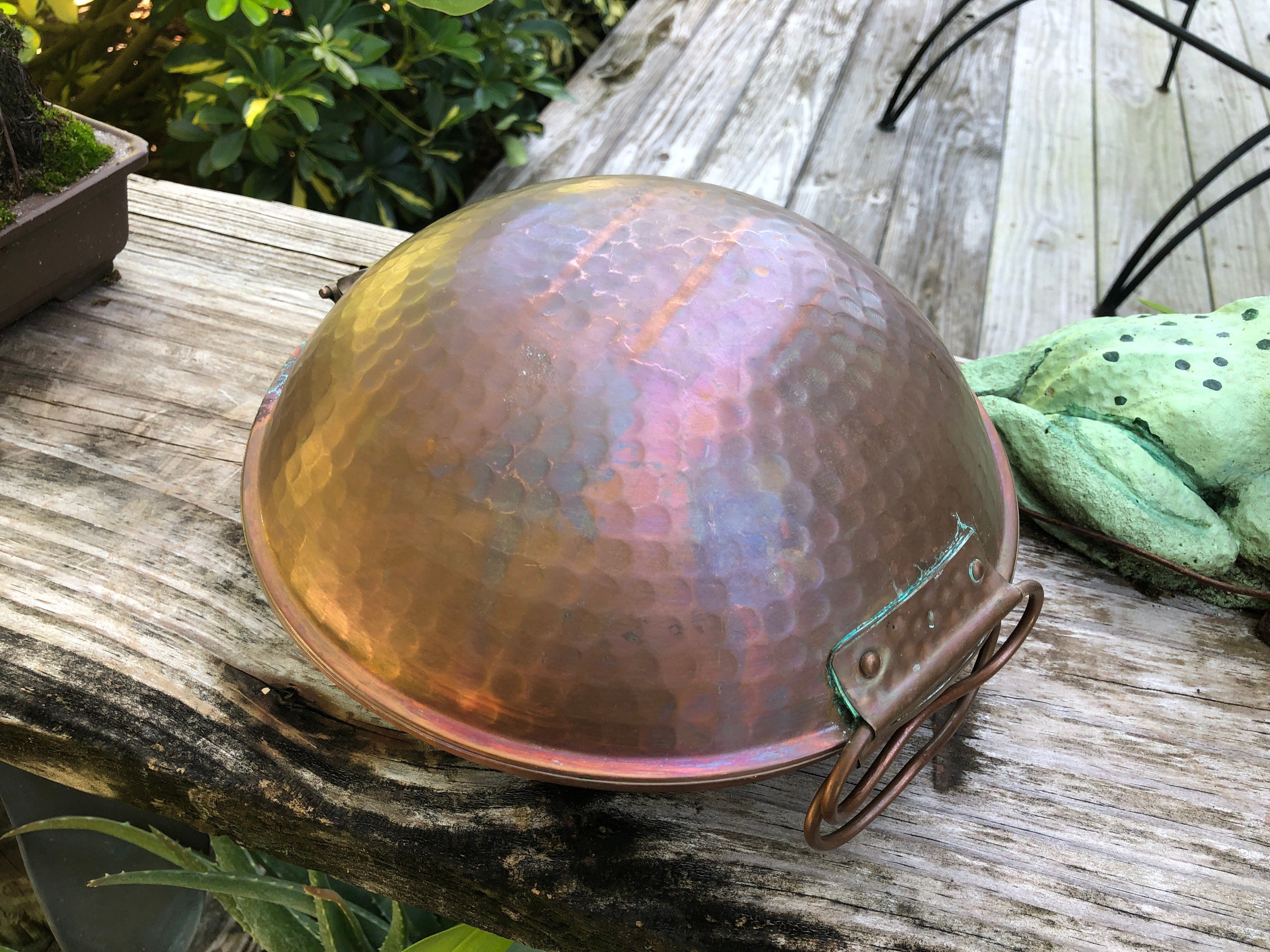 Vintage Hammered Copper Dish 9 Diameter X 5H Covered Domed - Etsy