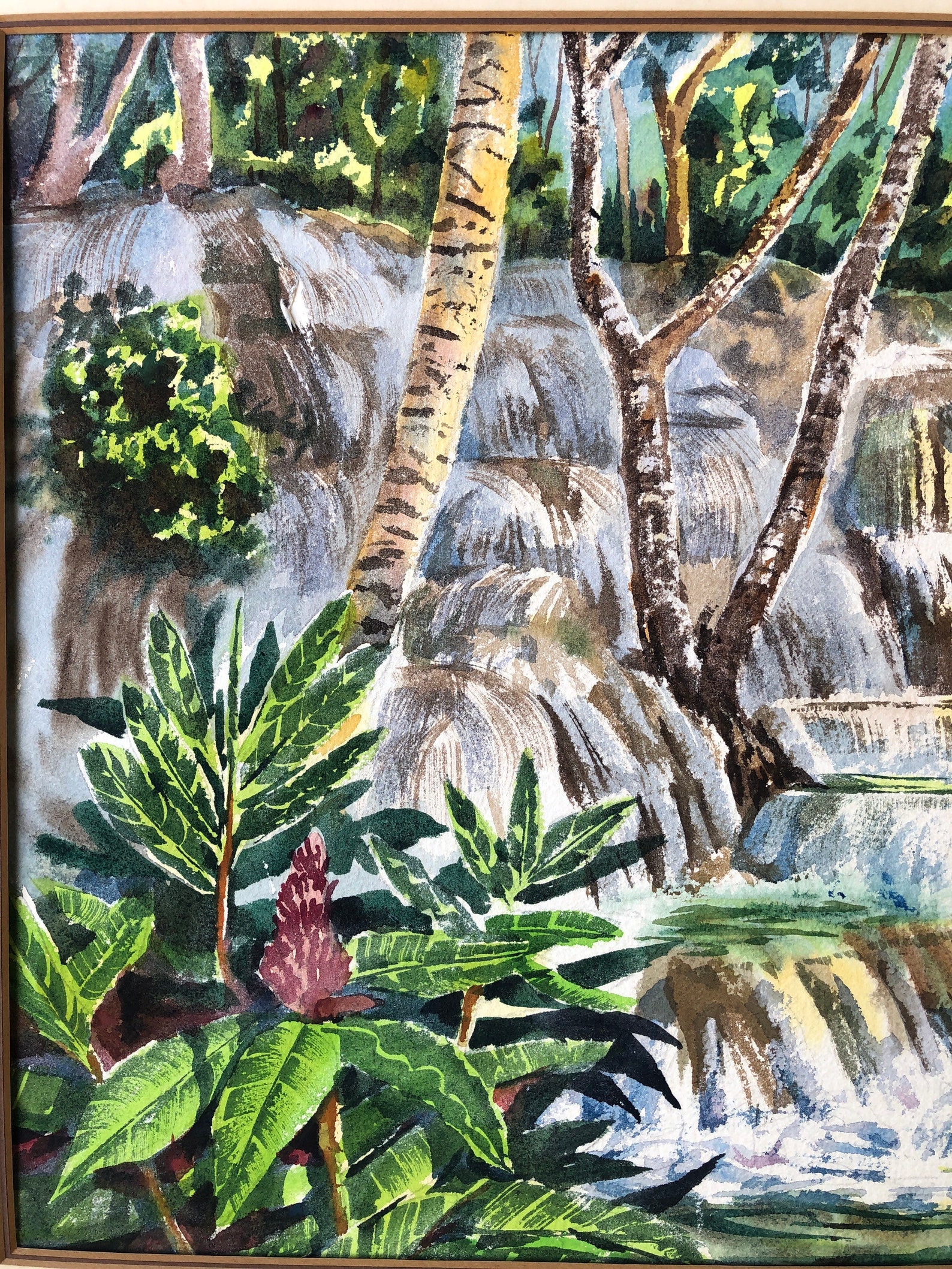 Original Vintage Herbie Rose Watercolor Painting Matted and - Etsy