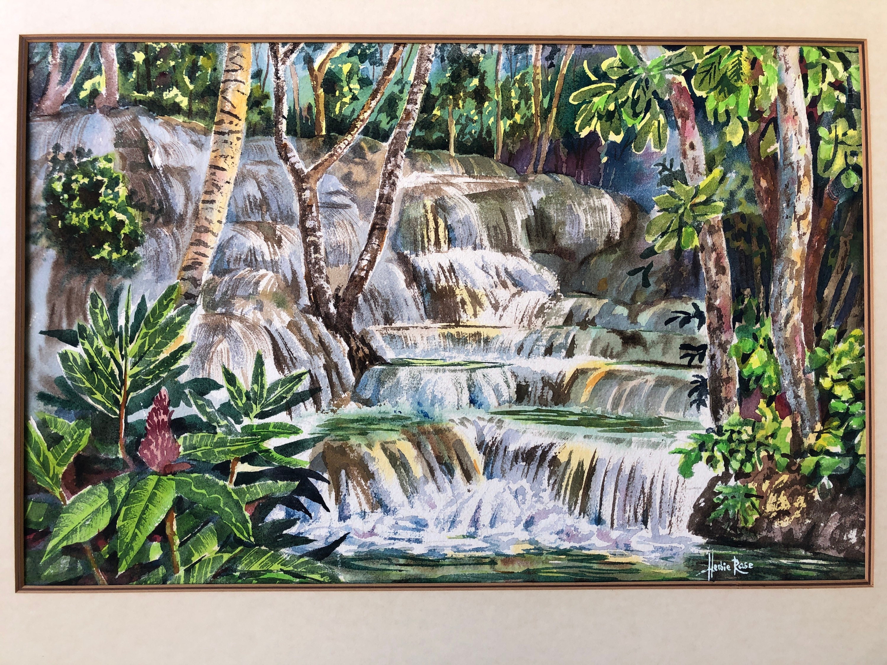 Original Vintage Herbie Rose Watercolor Painting Matted and - Etsy