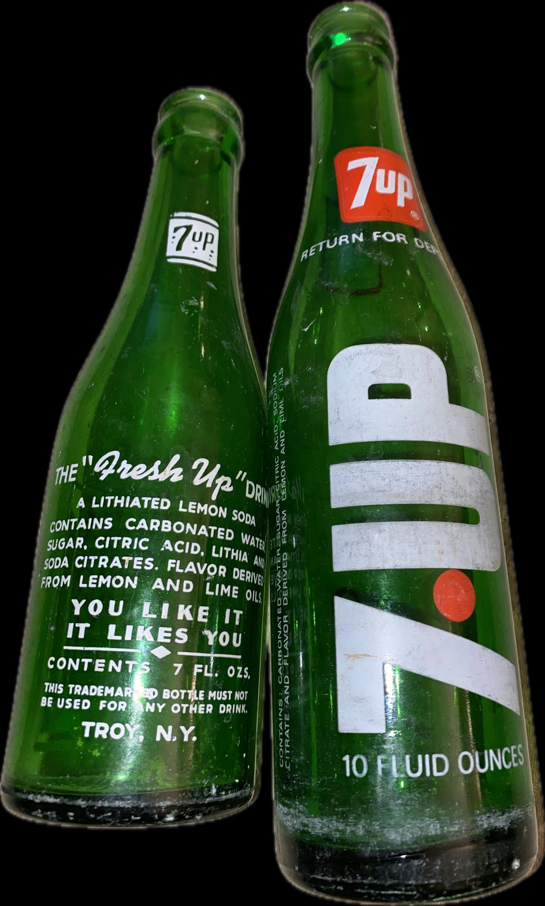 2 7UP Bottles, 1950 and 1970 Vintage - Etsy