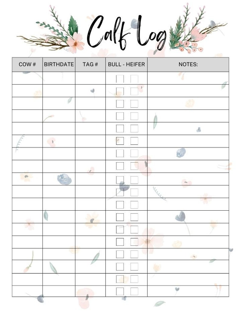 Farm Planner for Cattle Records |FLORAL |calving, Sales, Year Overview ...