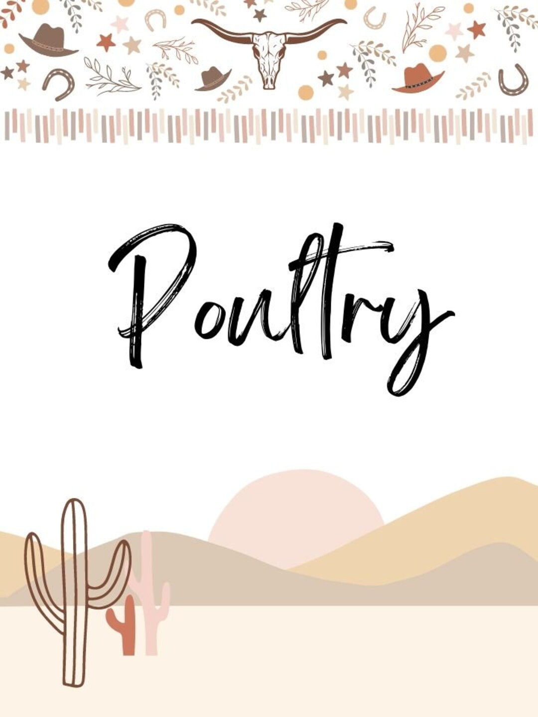 Poultry Farm Planner | Western Boho Farm Planner | Egg Tracker, Chick ...