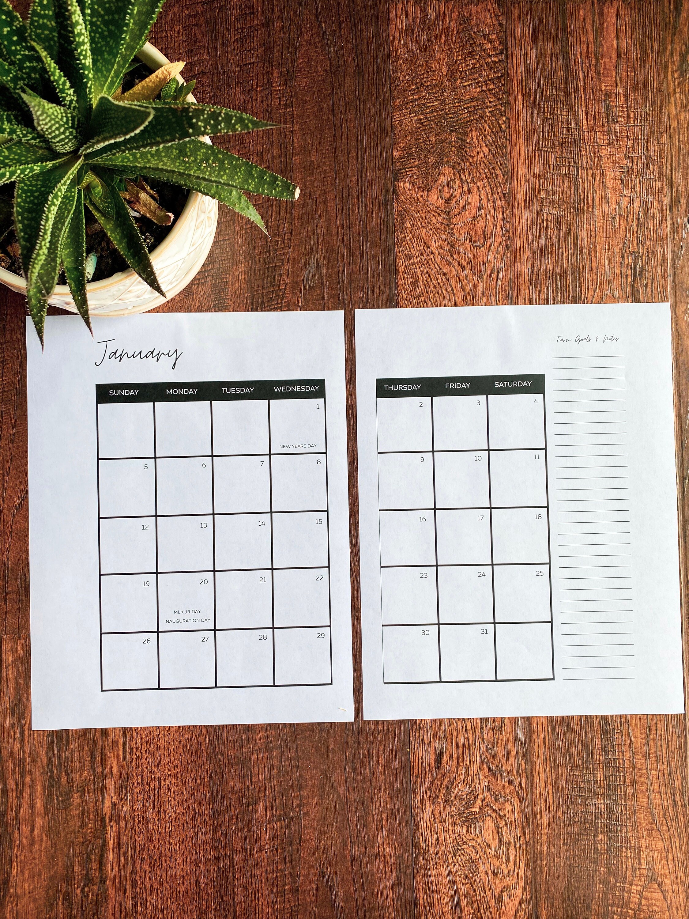 2025 Crop Calendar | Printable Planner | Farm and Ranch Records | Crop ...