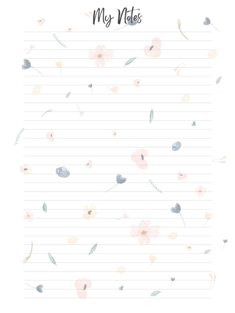 Farm Planner for Equine Records | Navy and Blush Floral | Farrier ...