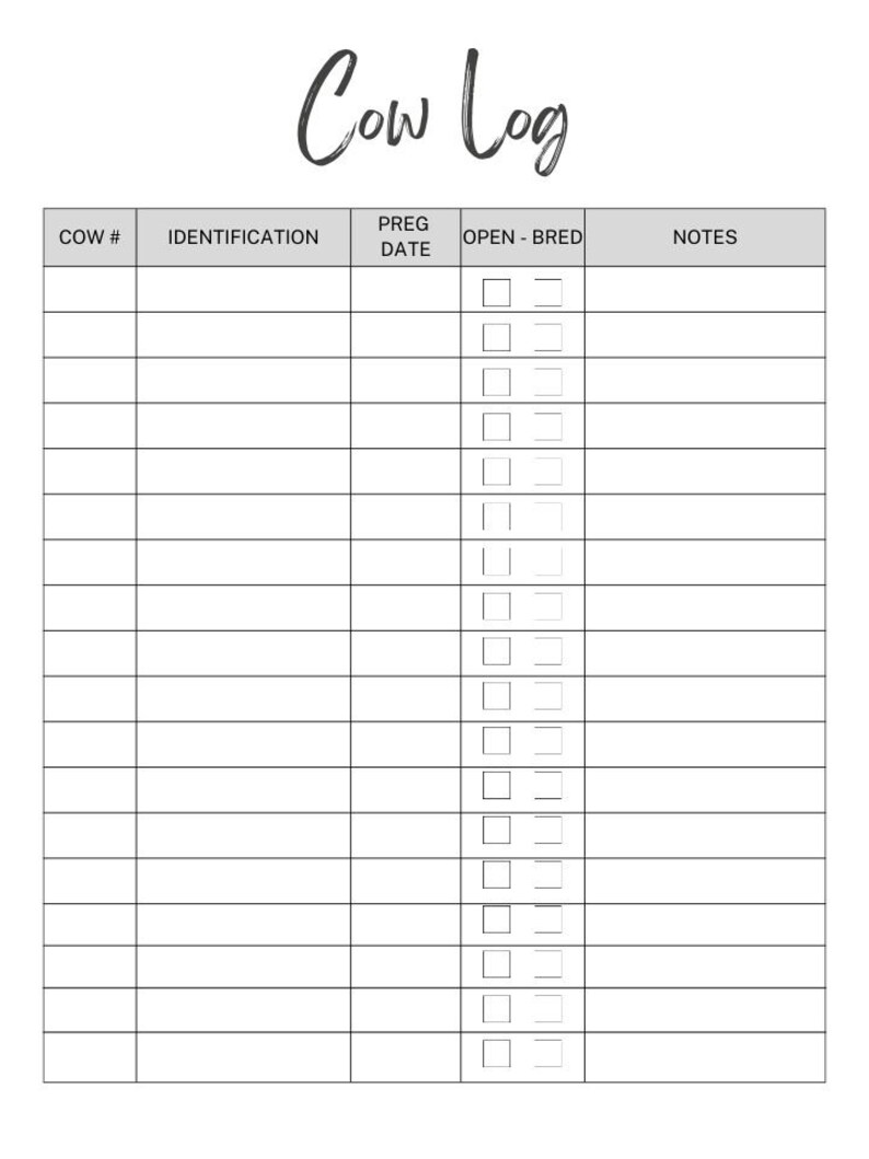 Farm Planner for Cattle Records | |calving, Sales, Year Overview and ...