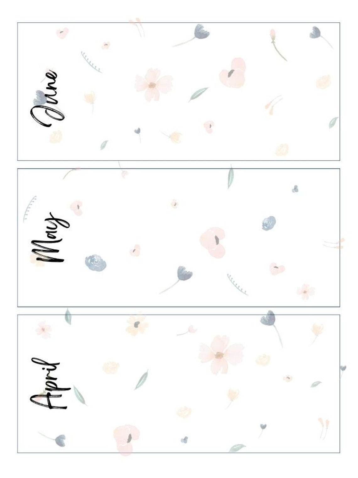 Farm Planner for Equine Records | Navy and Blush Floral | Farrier ...