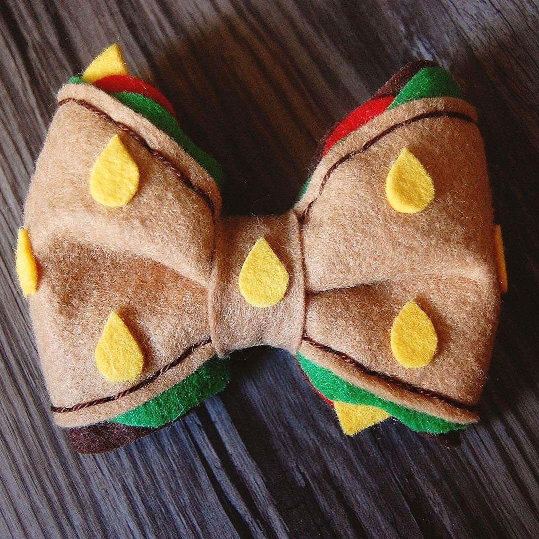Burger Bow - Etsy