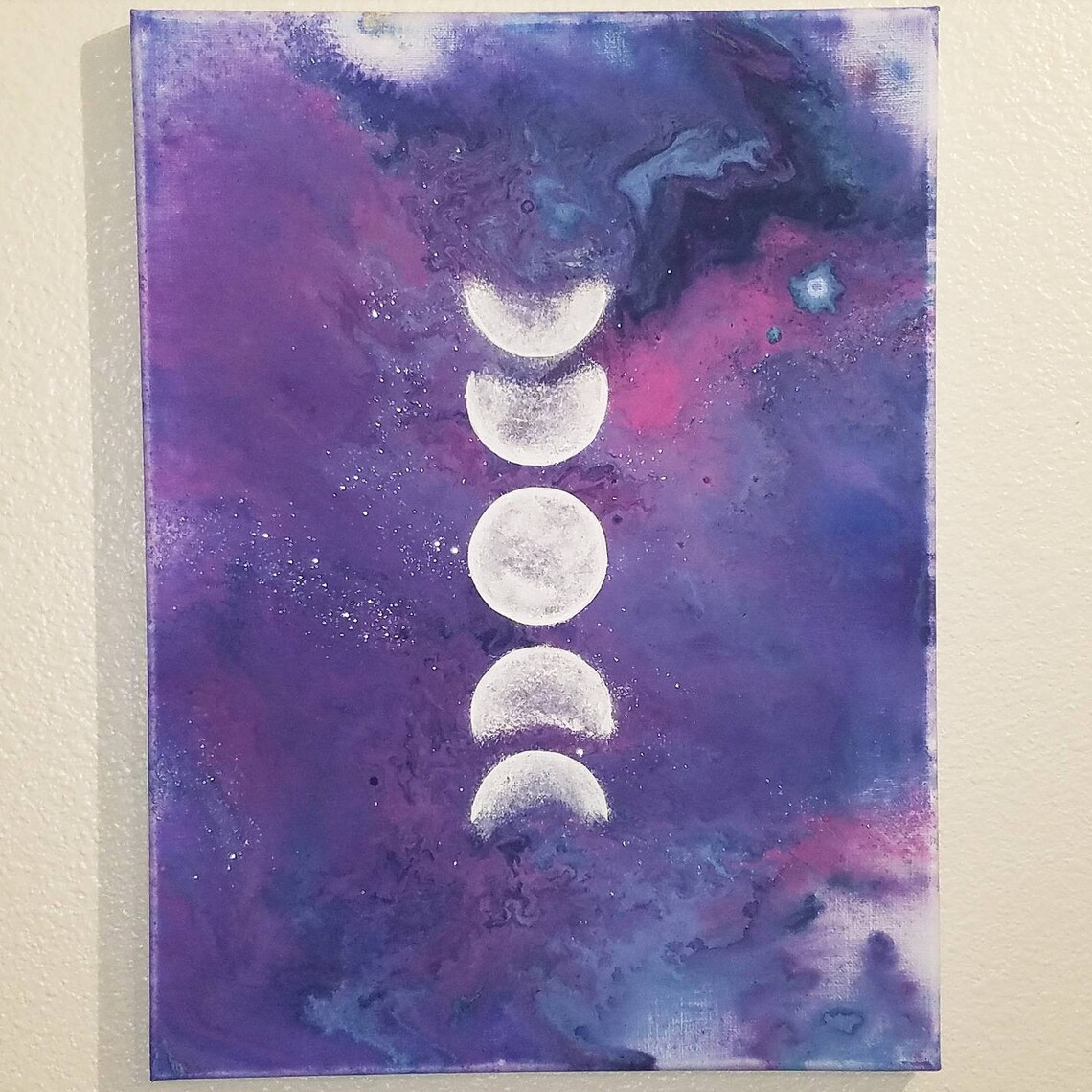 Moon phase painting | Etsy