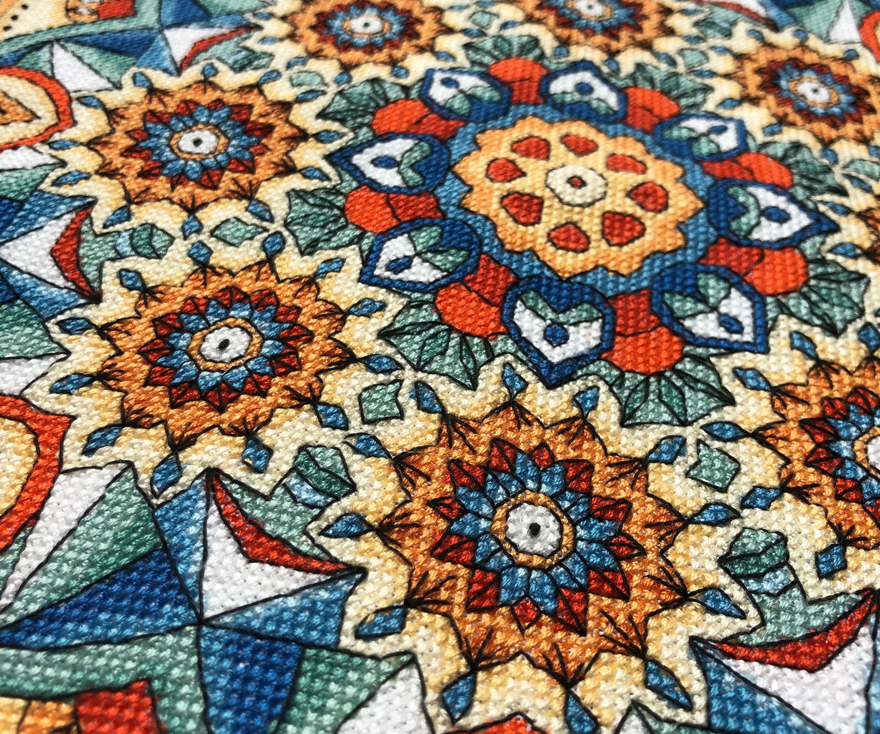 Mandala Cross Stitch Pattern by Fiona Baker Instant | Etsy