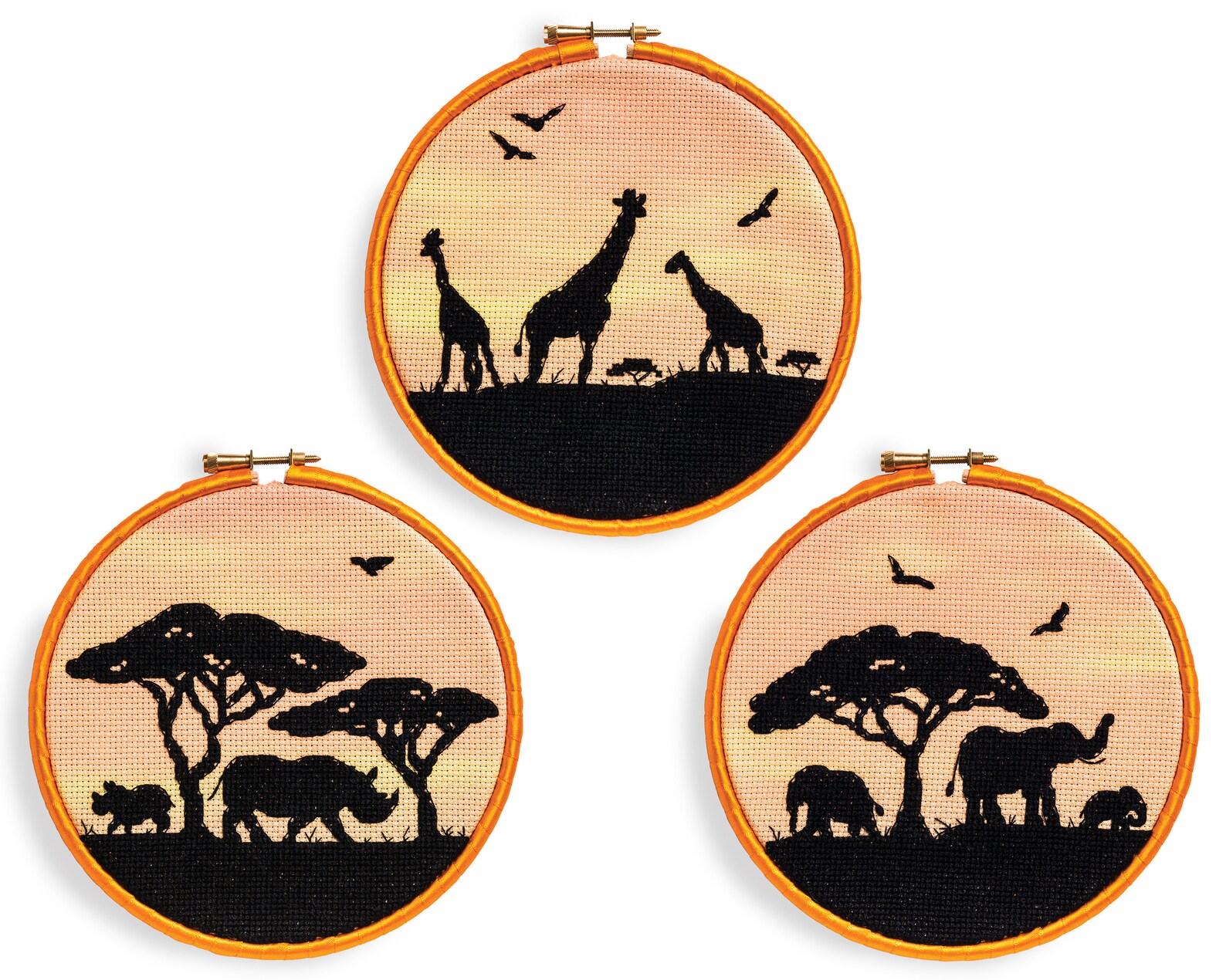 African Savanna Sunsets Cross Stitch Patterns by Fiona Baker - Etsy