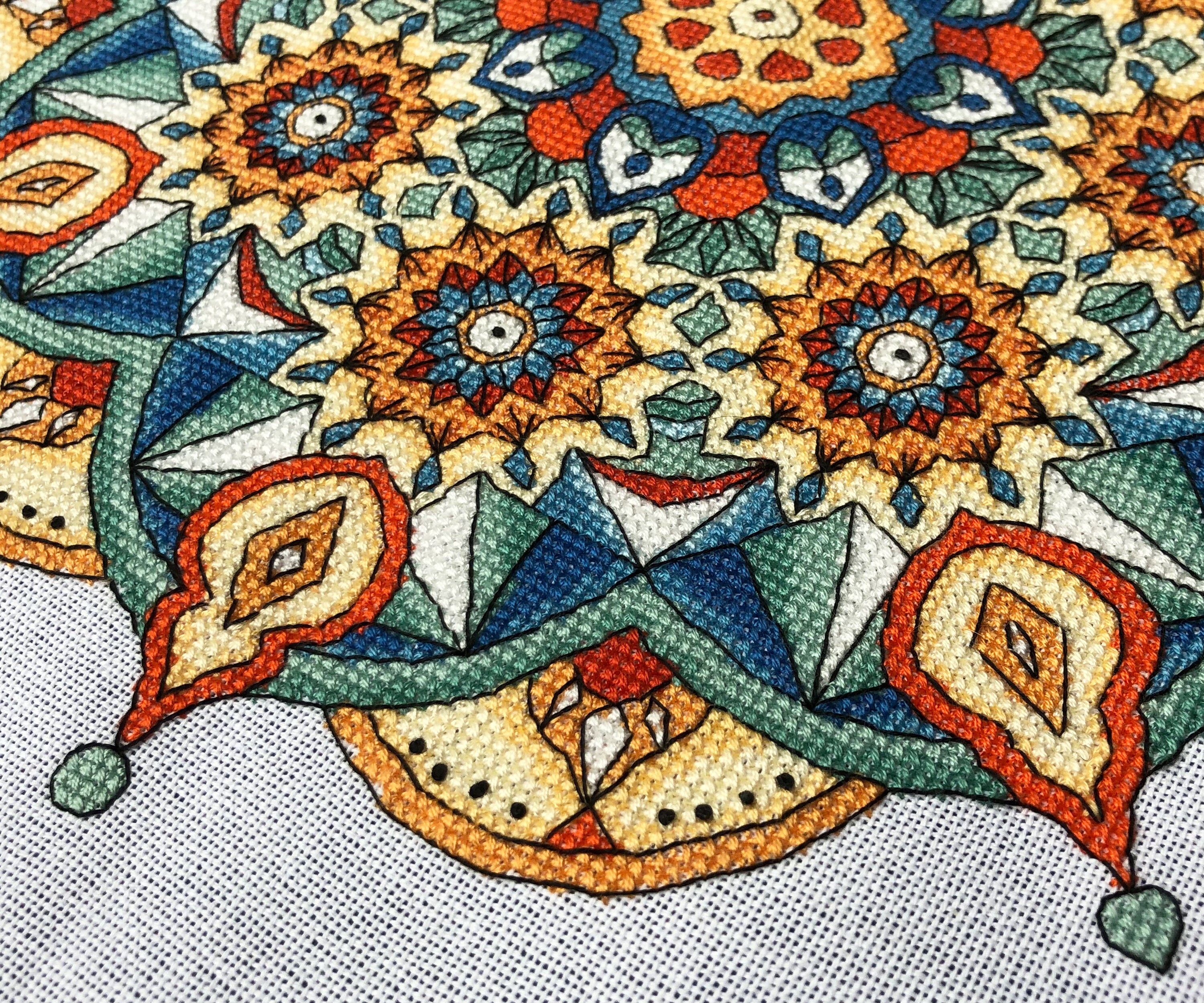 Mandala Cross Stitch Pattern by Fiona Baker Instant | Etsy