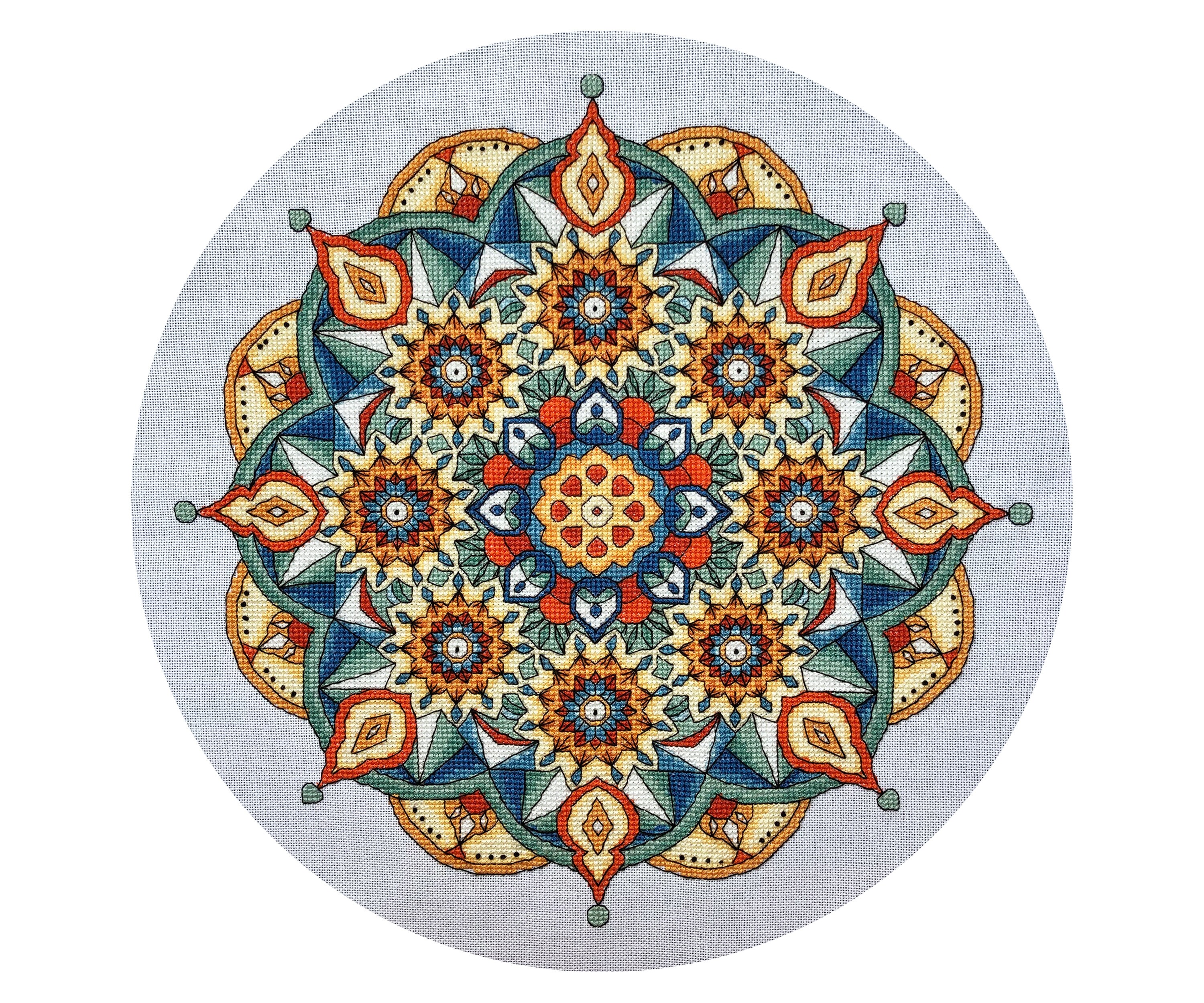 Mandala Cross Stitch Pattern by Fiona Baker Instant | Etsy