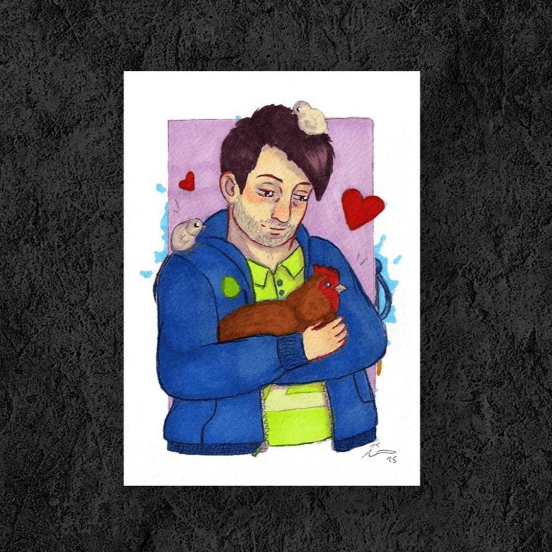 SDV Shane Matte Illustrated Fine Art Print | Wall Decor | 5x7" | Gift ...