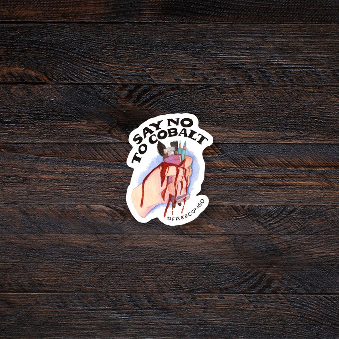 Say No to Cobalt 3 Matte Waterproof Vinyl Fundraiser Sticker Big Laptop ...