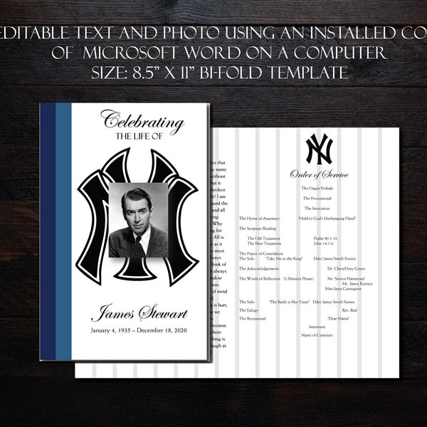 Football Program Template - Etsy