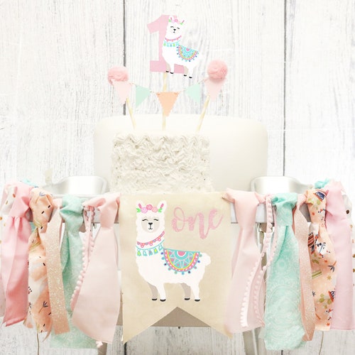 Llama Birthday Banner - Etsy