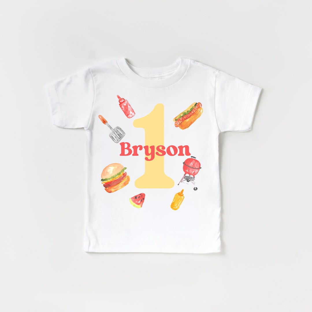 T-shirt 1er anniversaire Cookout : un été heureux, tenue de grill ...
