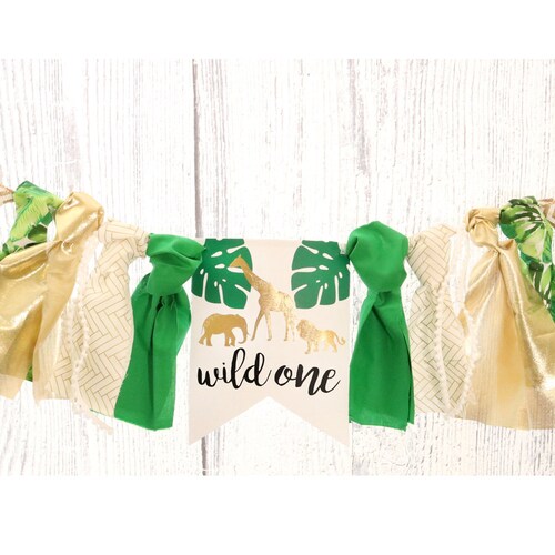 Wild One Birthday Banner Jungle Safari Wild Banner Wild One - Etsy