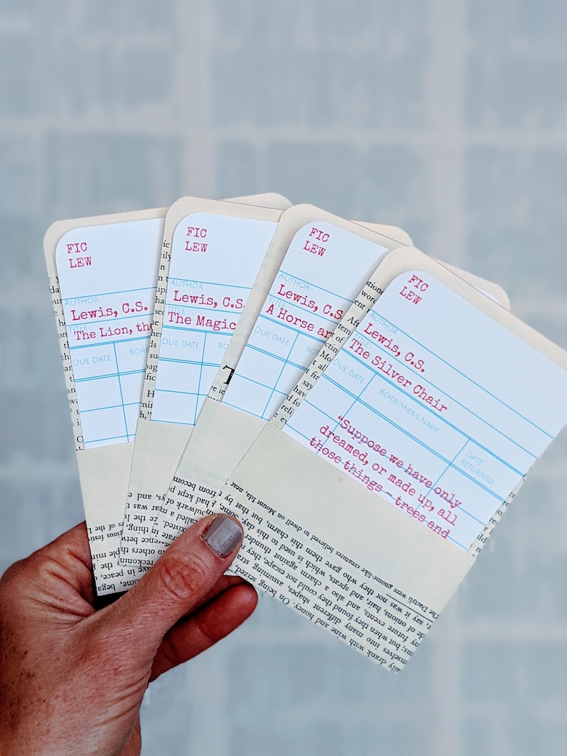 Narnia Bookmarks, CS Lewis Quotes, Literary Gift, Book Lover, Bookish ...