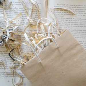 Bookish Gift Wrap Packaging Material, Shredded Book Pages, Unique ...