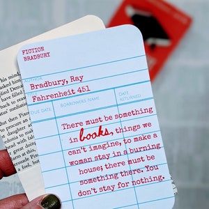 Fahrenheit 451 Quote Bookmarks, Ray Bradbury Quotes, Book Lover Quotes ...