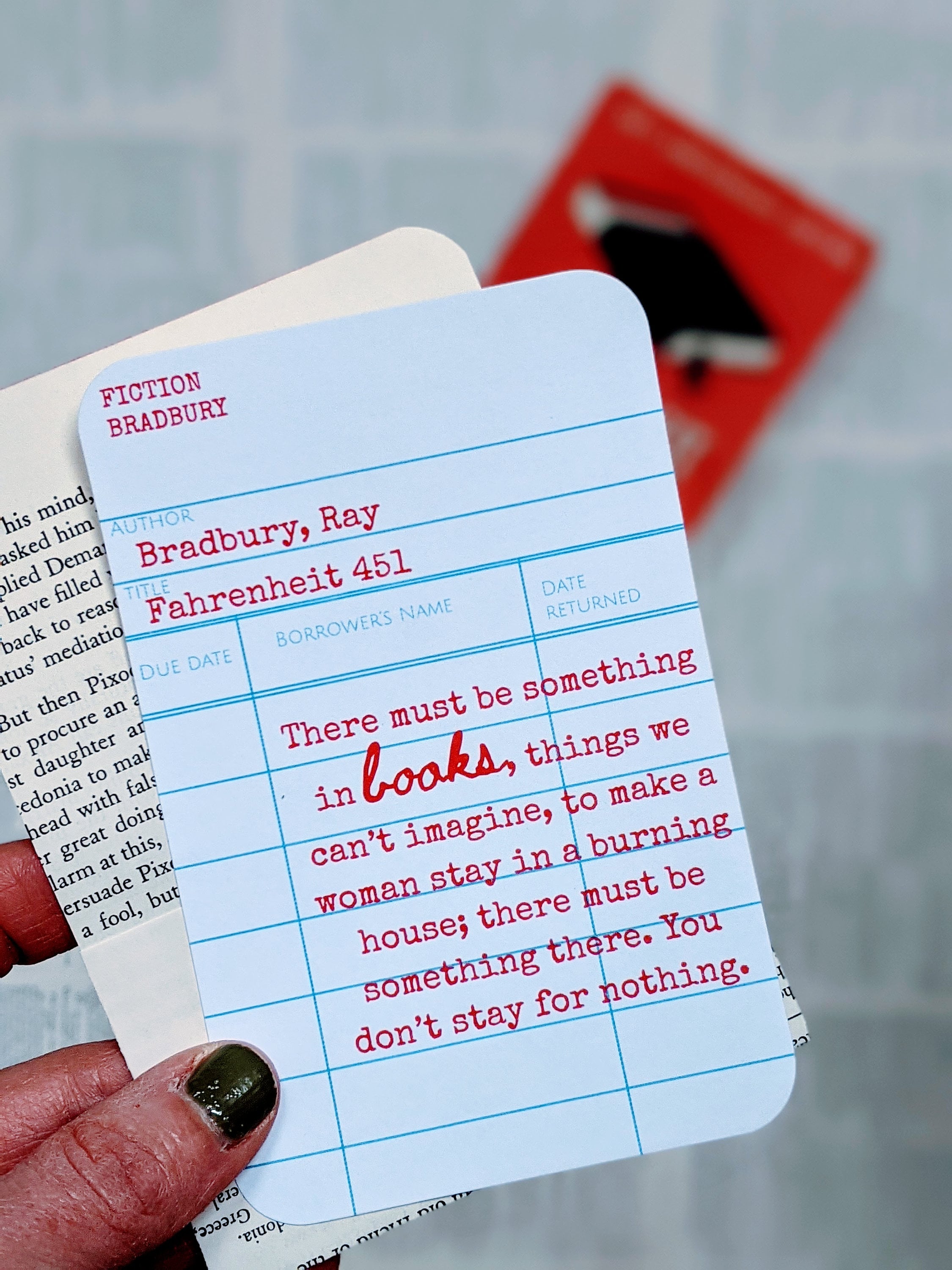 Fahrenheit 451 Quote Bookmarks Ray Bradbury Quotes Book | Etsy