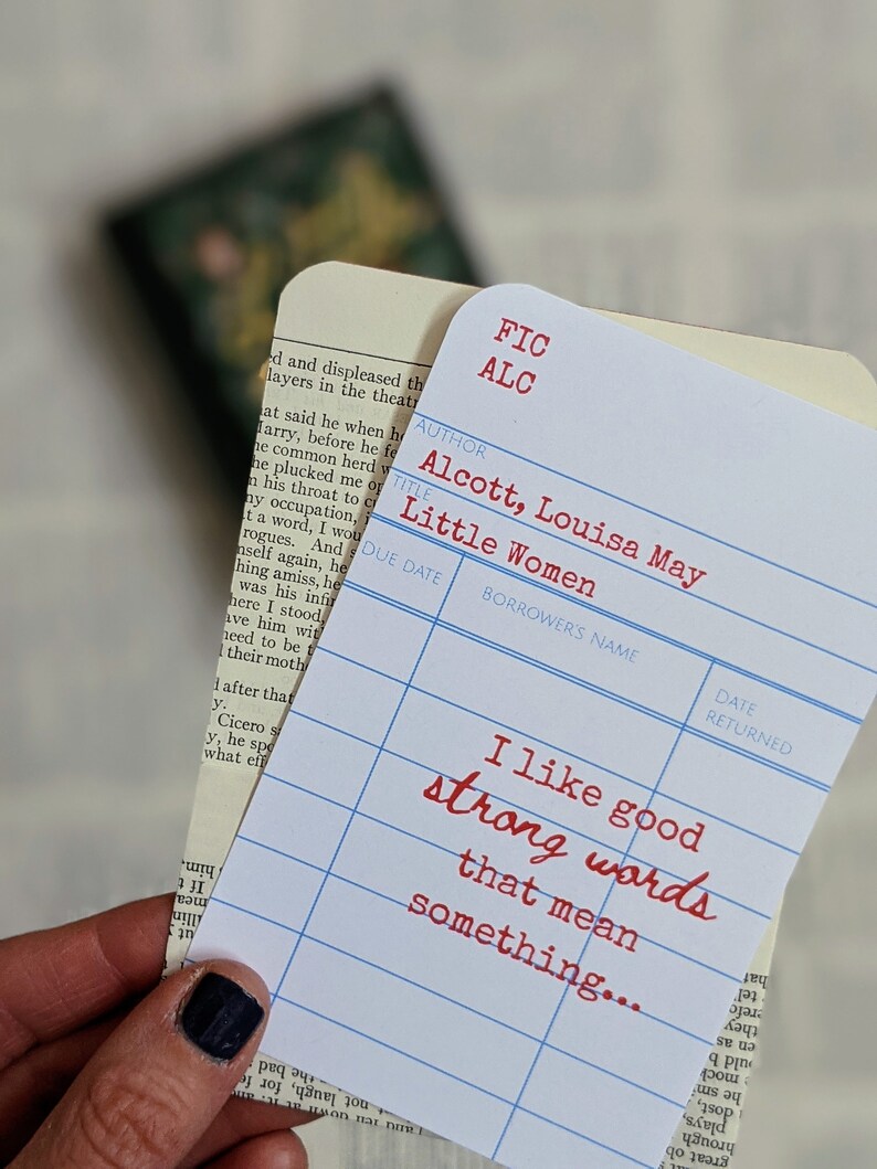 Bookmarks Little Women, Quotes, Louisa May Alcott, Little Women Gift ...