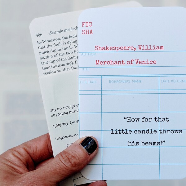 Shakespeare Card - Etsy