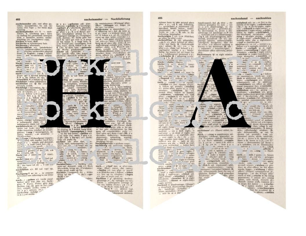 PDF Printable Book Page Birthday Banner Bookish Party Decor - Etsy